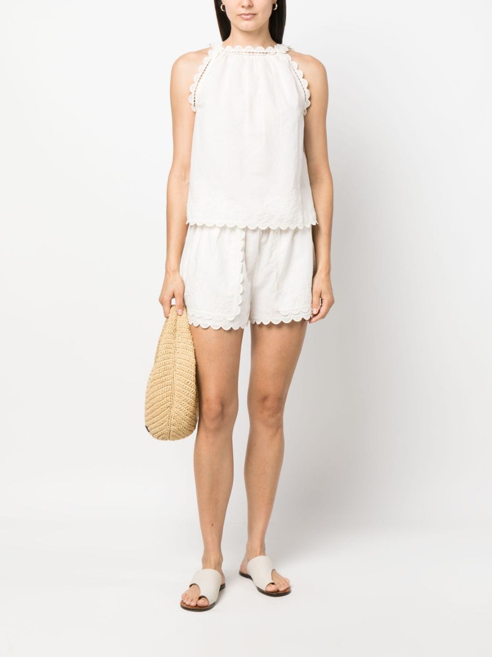 ULLA JOHNSON Ulla Johnson Nellie Embroidered Shorts