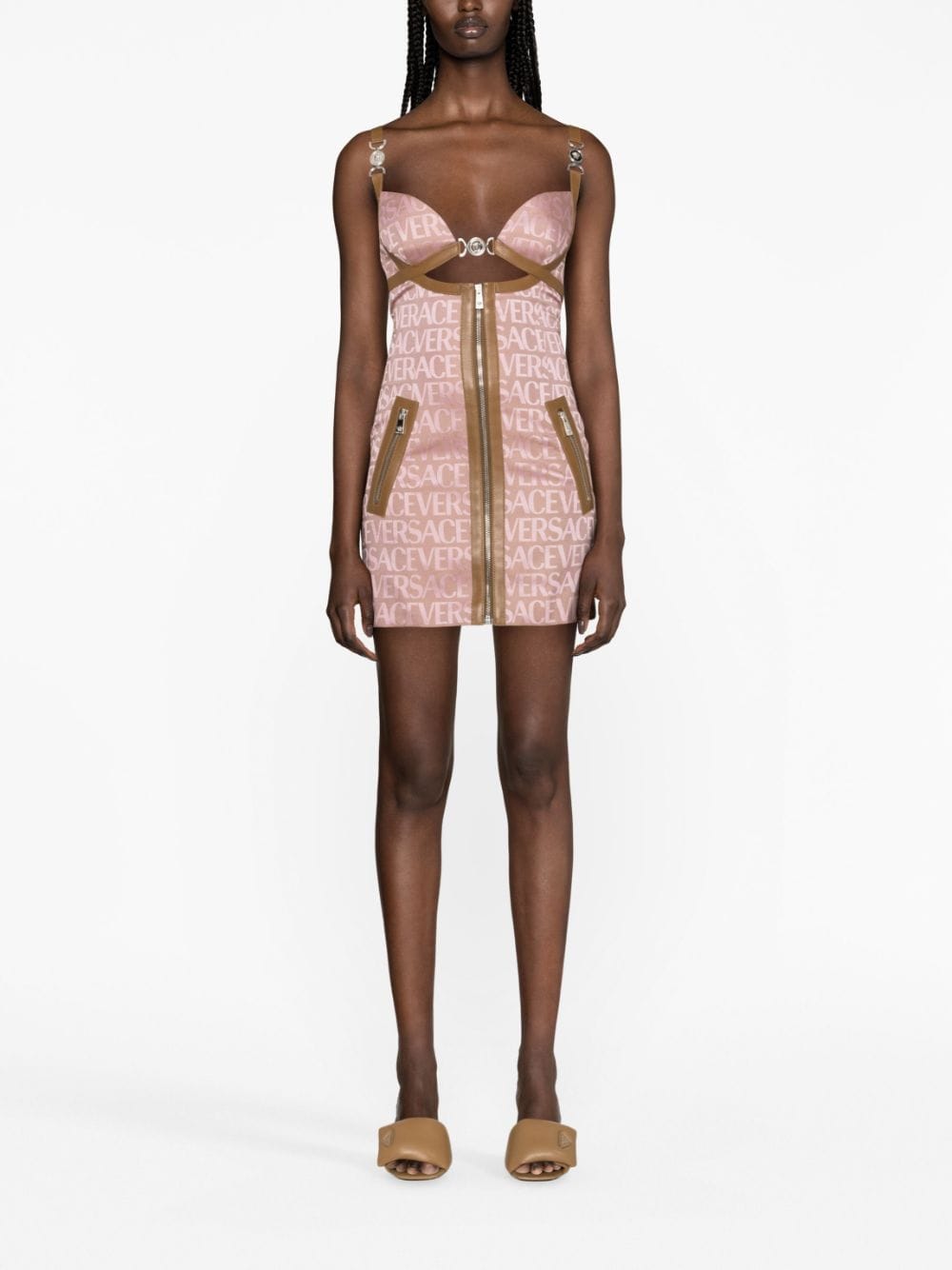 VERSACE Versace Allover Jacquard Minidress