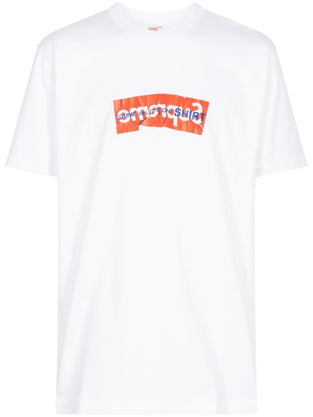 Supreme X Comme Des GarçOns Logo-Print T-Shirt - White | Editorialist