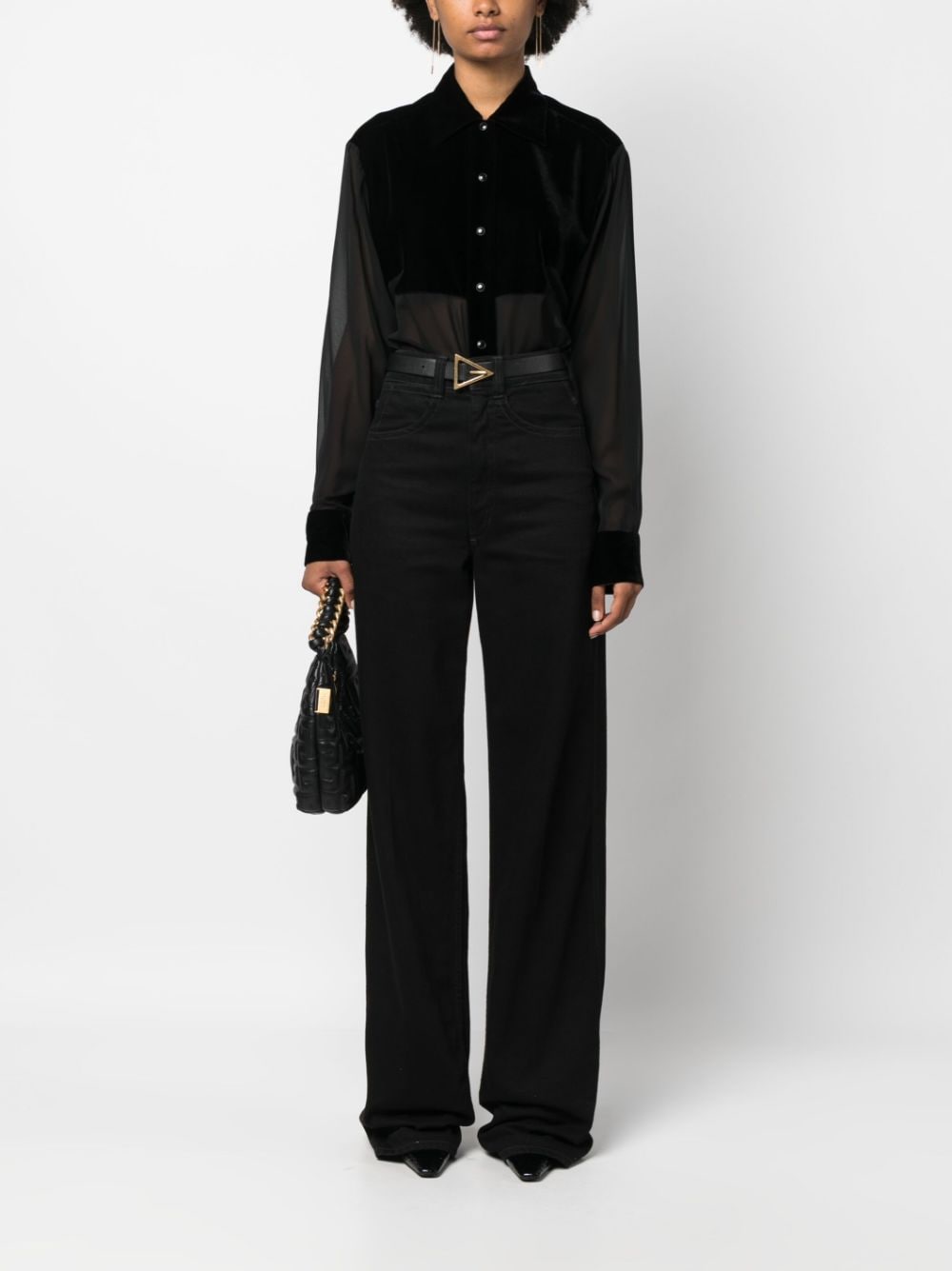 TOM FORD TOM FORD Panelled Buttoned Shirt