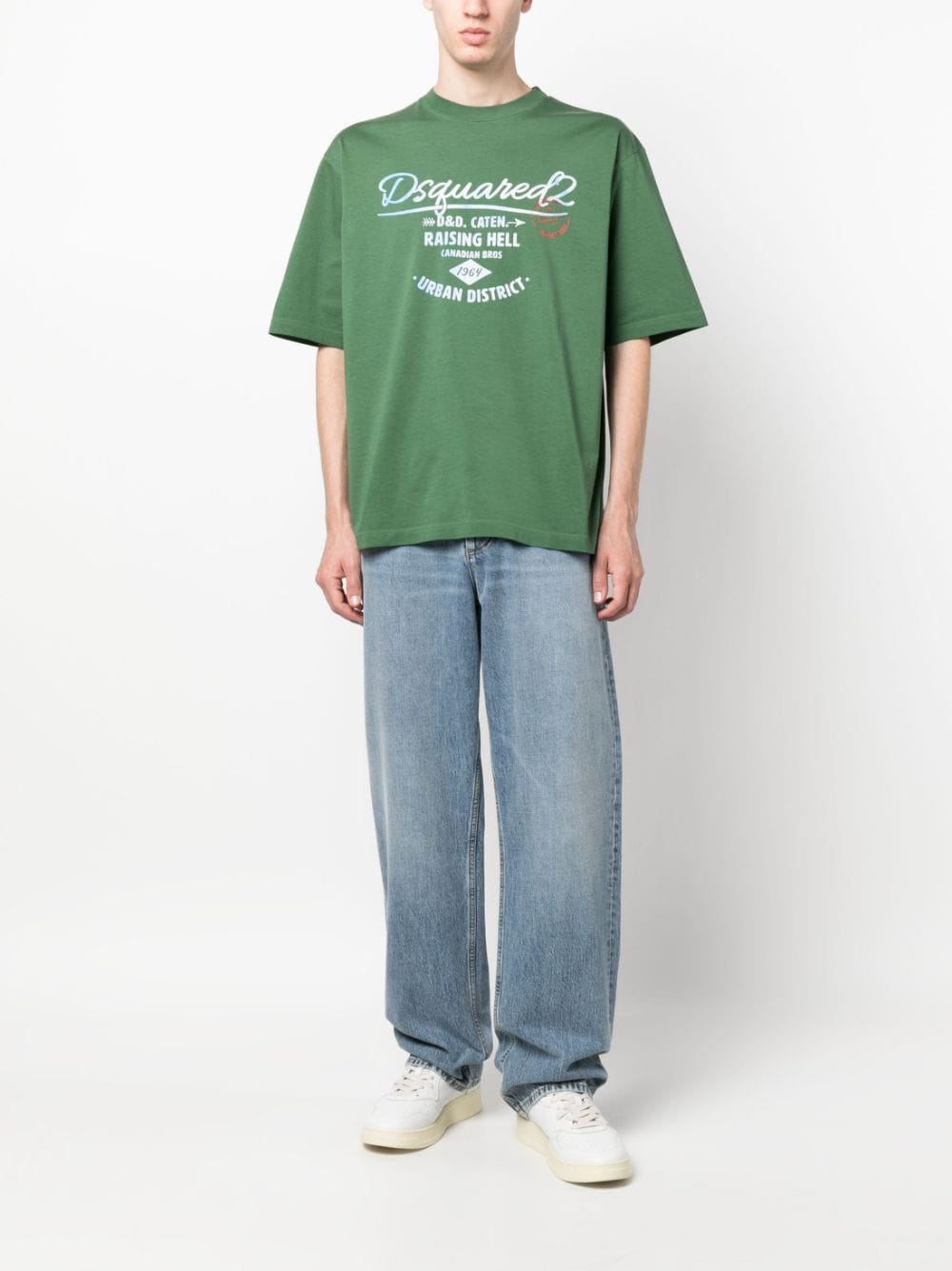 DSQUARED2 logo-print cotton t-shirt