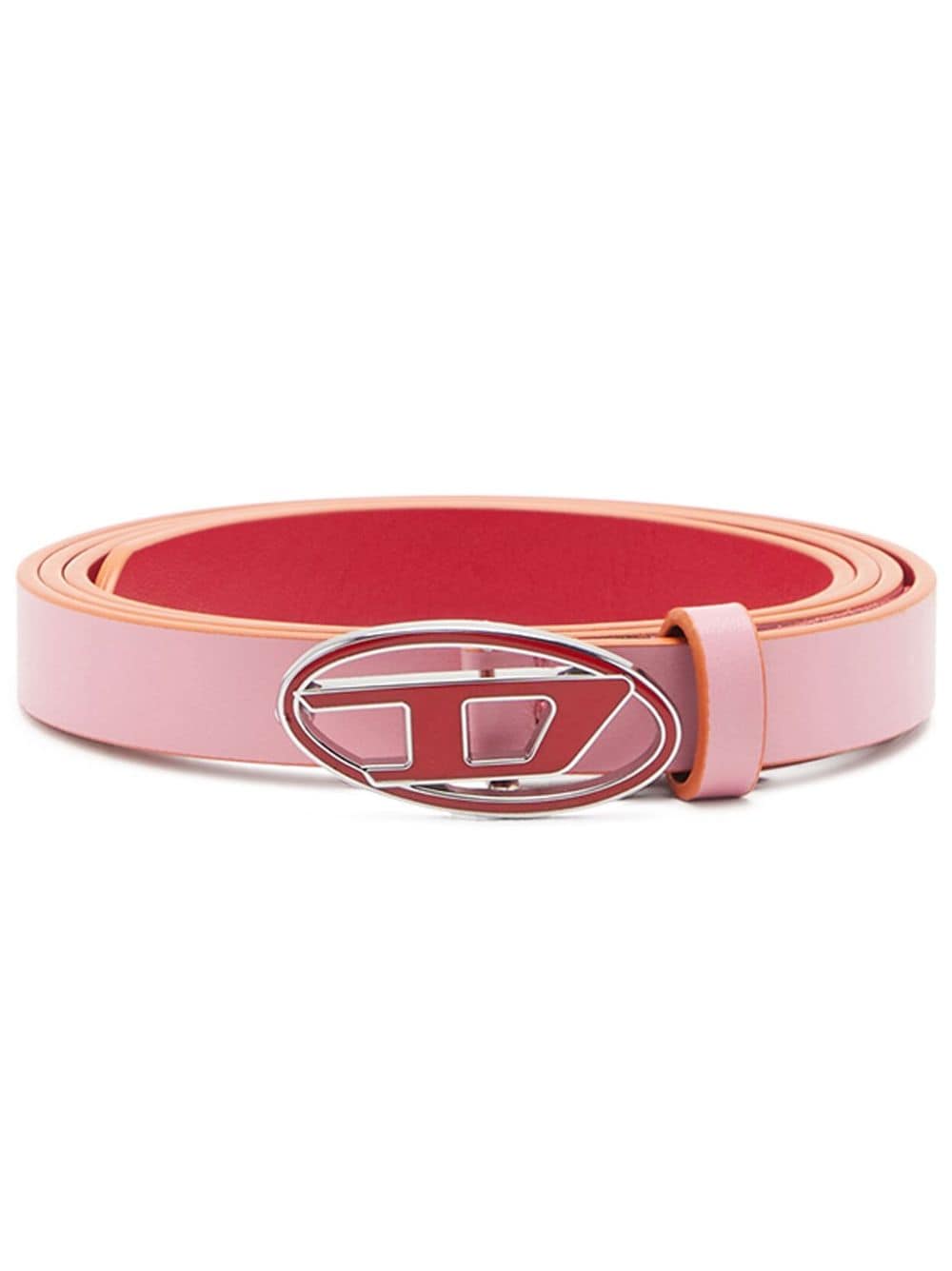 Diesel B-1dr Leather Belt In Pink - 51% Off | Editorialist