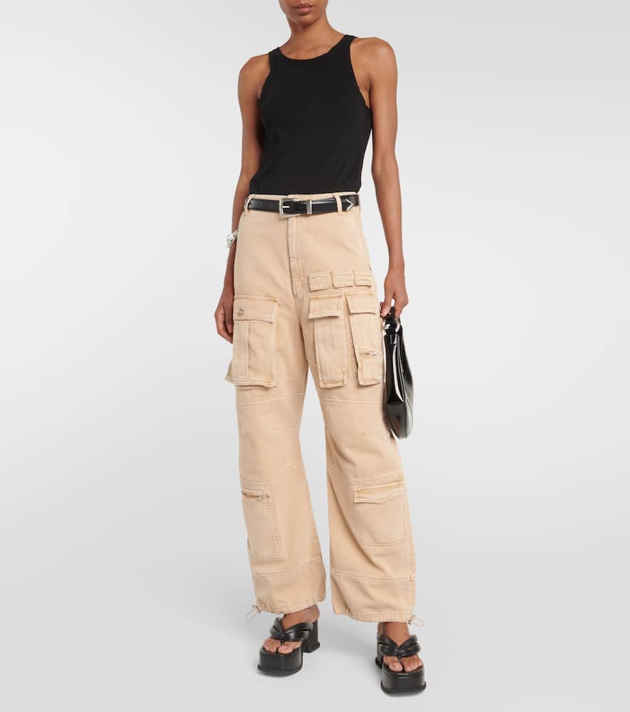 SPORTMAX Sportmax High-Rise Wide-Leg Cargo Pants