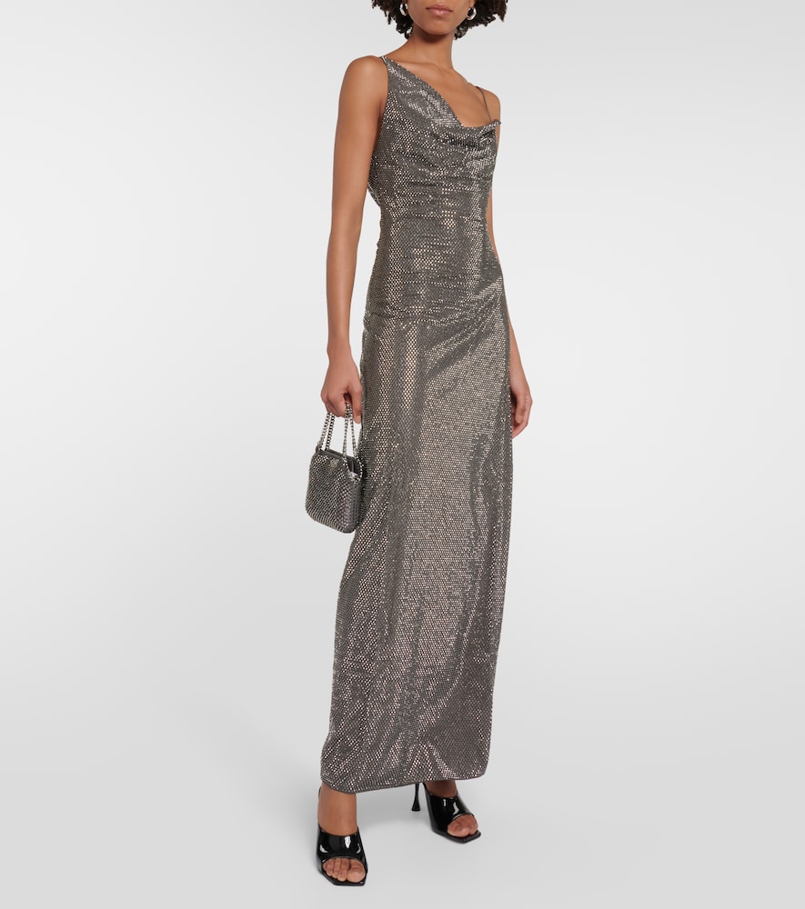 STELLA MCCARTNEY Asymmetric Embellished Maxi Dress