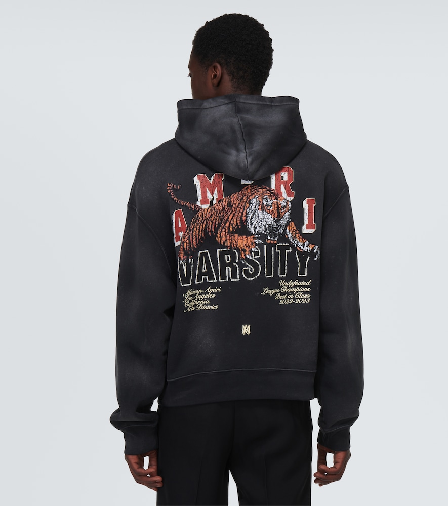 Amiri Snake Cotton Jersey Hoodie - Black | Editorialist