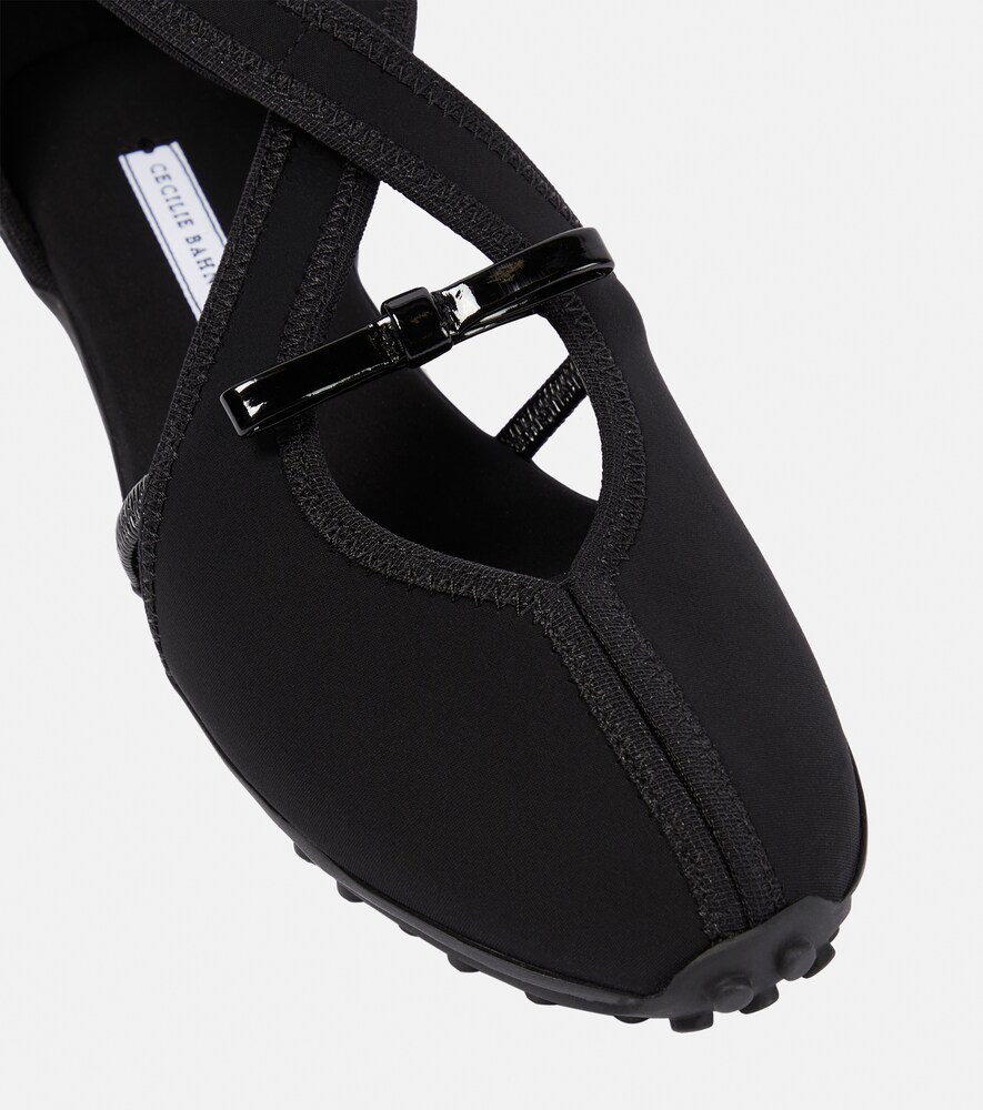 Cecilie Bahnsen♡ Sia Flat Neoprene Shoes 25093108~black_4.jpg