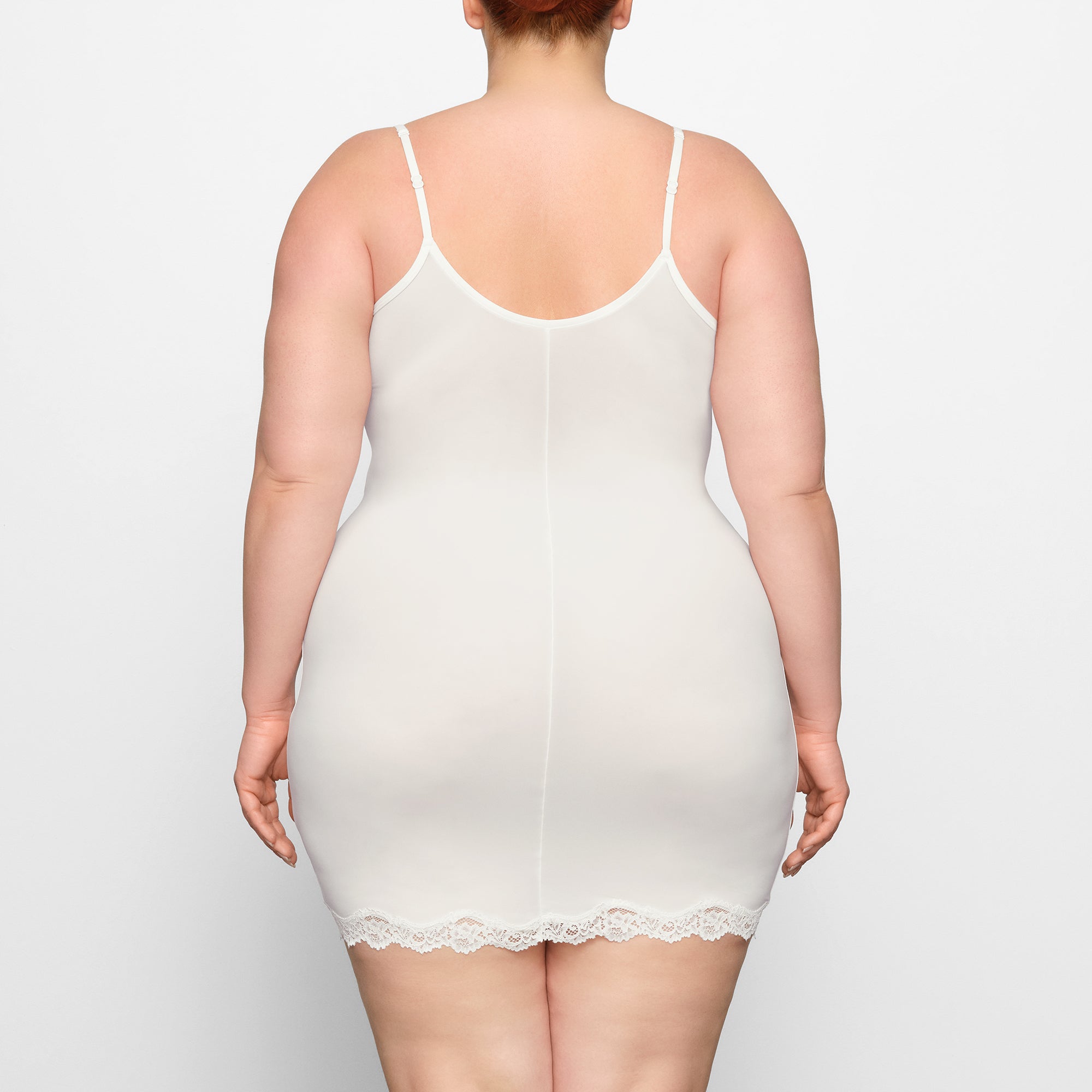skims fits everybody corded lace slip dress SKIMS Fits Everybody Corded Lace Trim Slip Dress