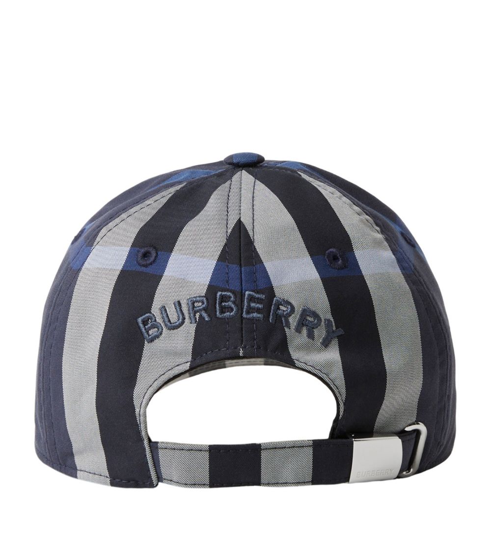 Burberry Check Baseball Cap - Blue | Editorialist