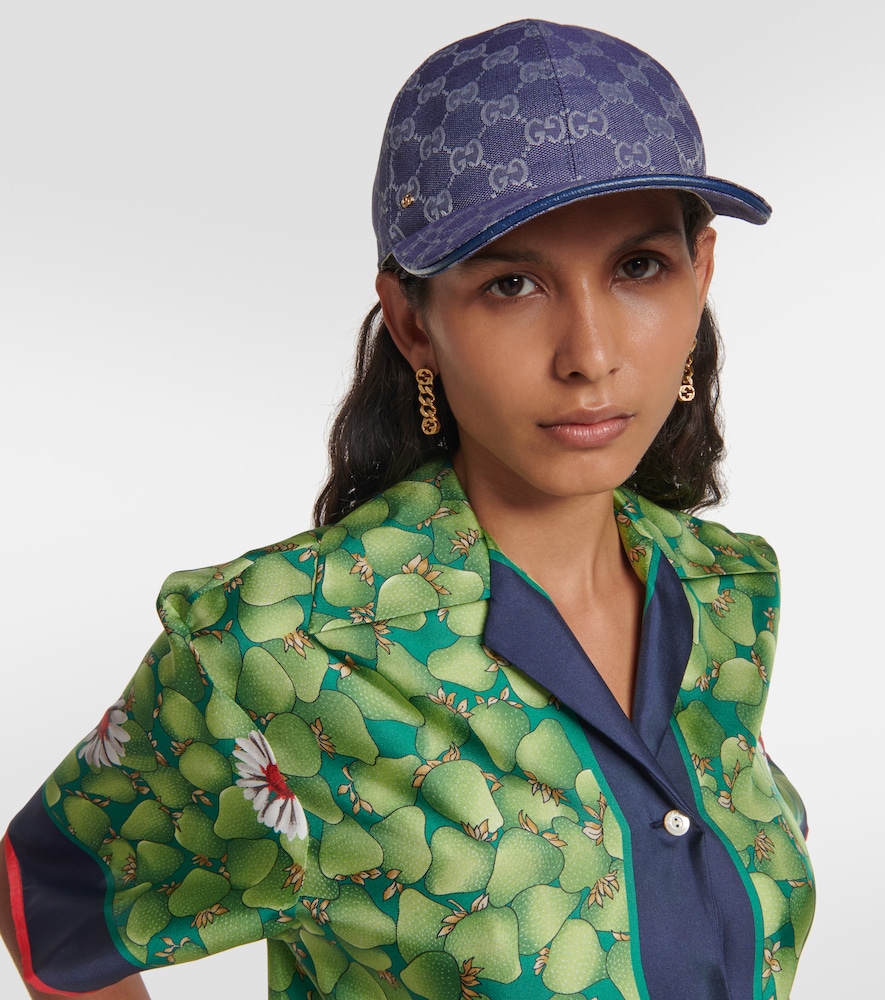 Gucci Gg Canvas Cap - Blue | Editorialist