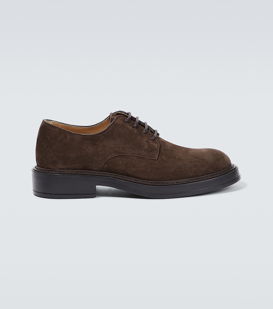 TOD\'S Suede Lace-Ups Derby Oxford $875 Sz 9 Brown Made In Italy Tod main image 3