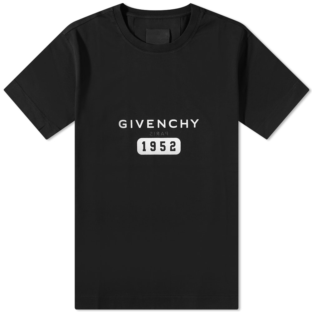 Givenchy 1952 Reverse Logo T-Shirt - Black | Editorialist
