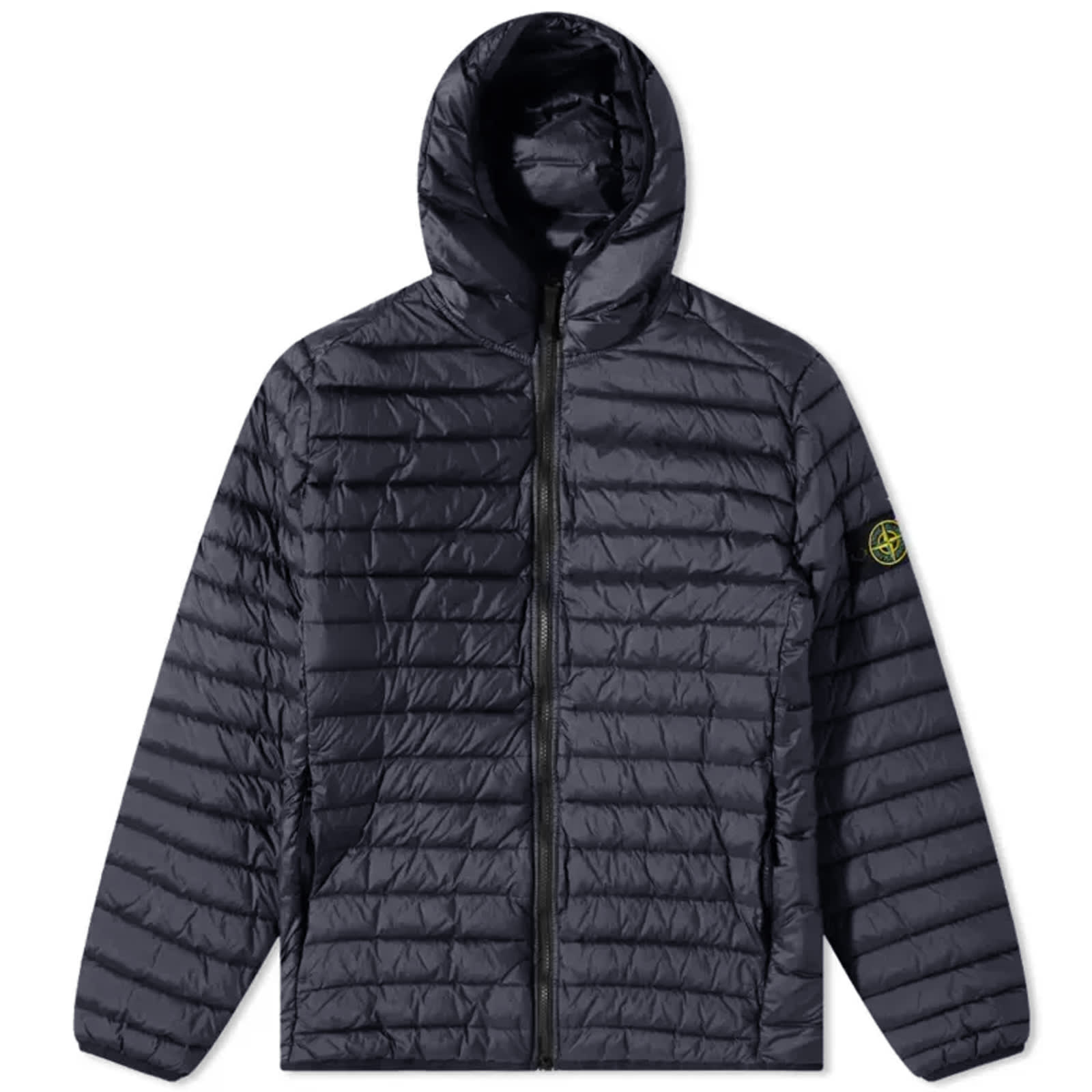Stone Island Lightweight Hooded Down Jacket - Navy | Editorialist