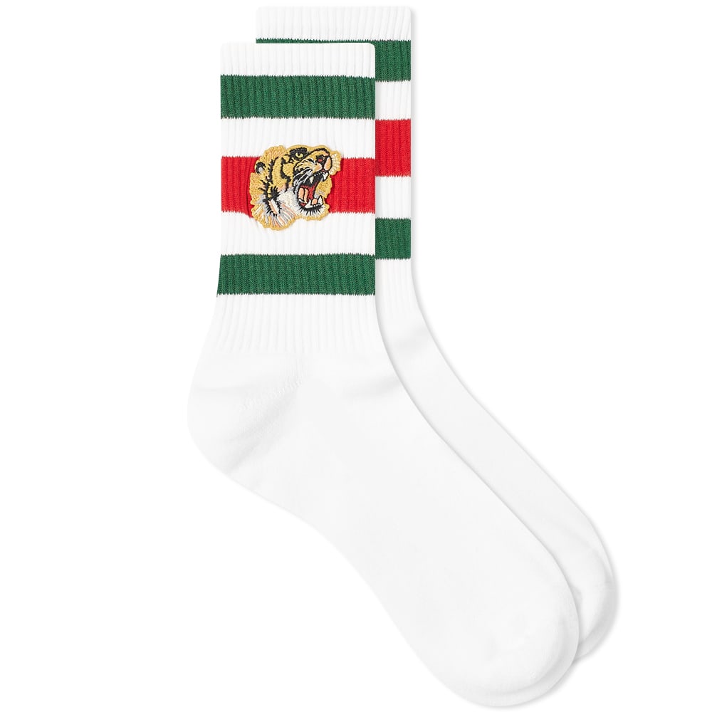 Gucci Tiger Sock - White | Editorialist