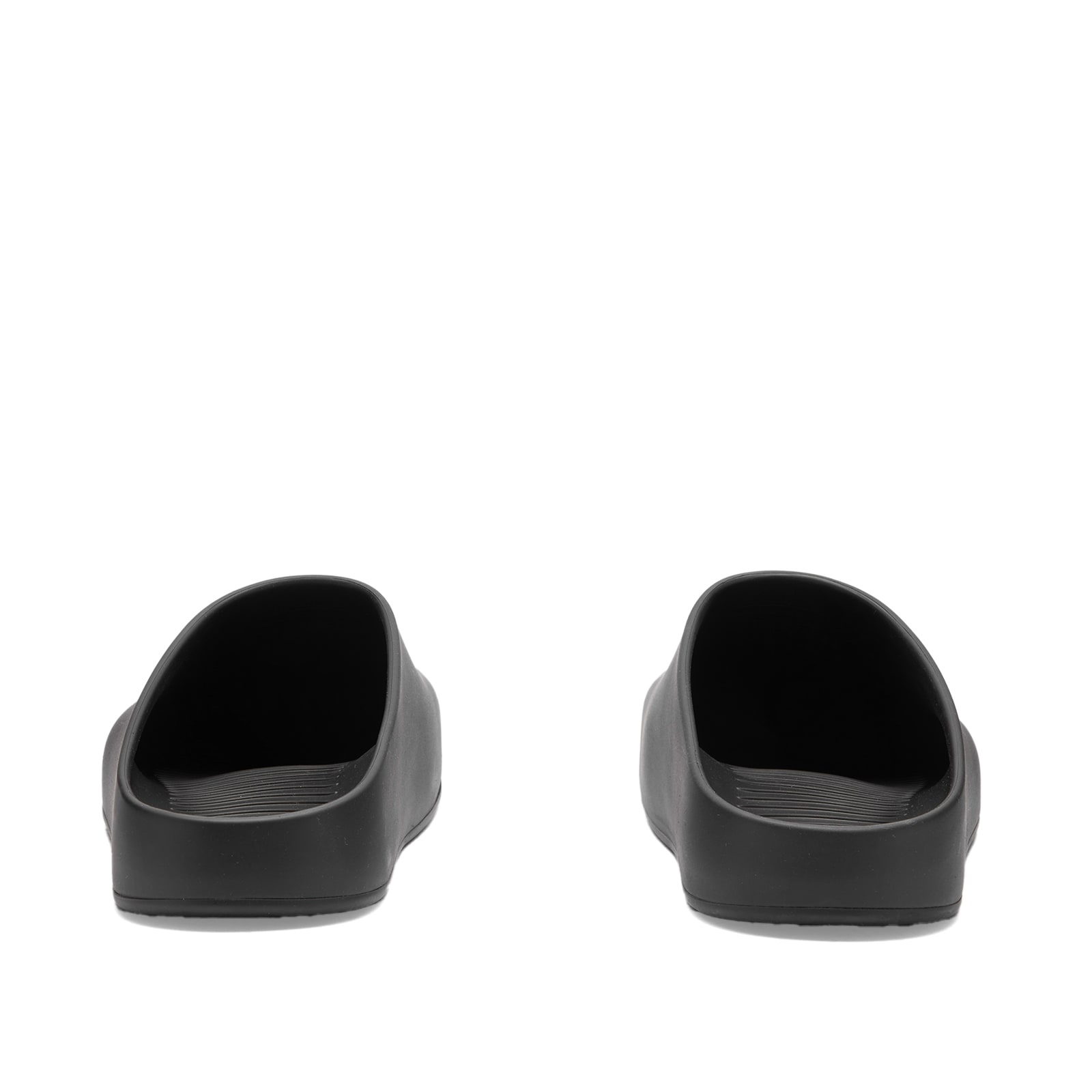 Balenciaga Logo Rubber Mule In Black/White - 55% Off 
