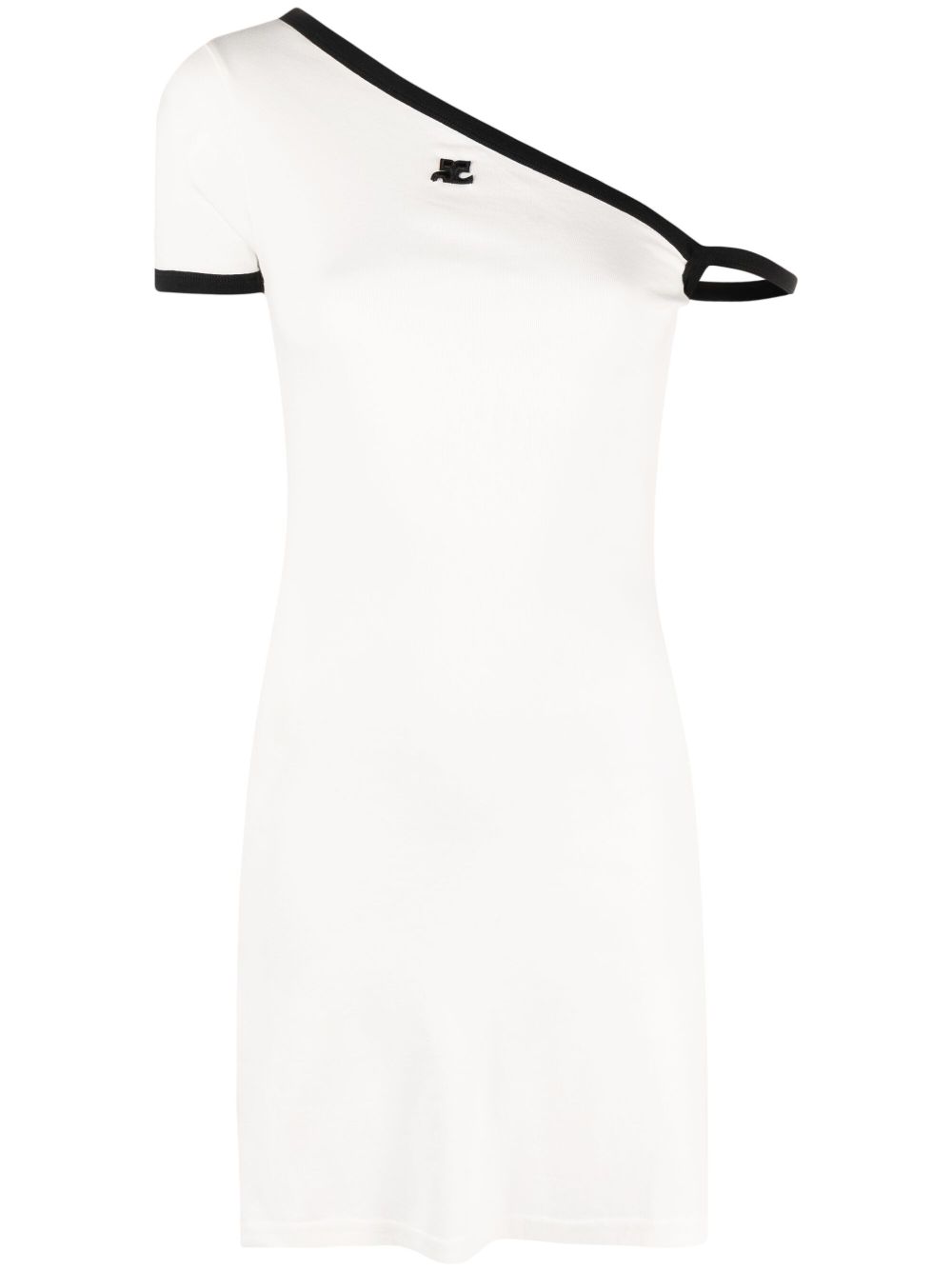 COURREGES Courrèges Logo-Patch Asymmetric Minidress