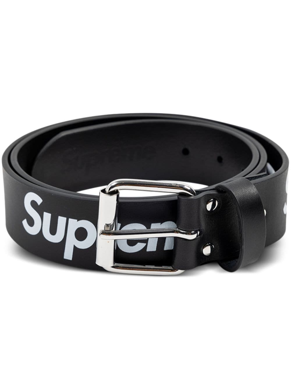 Supreme Repeat Leather Belt - Black | Editorialist