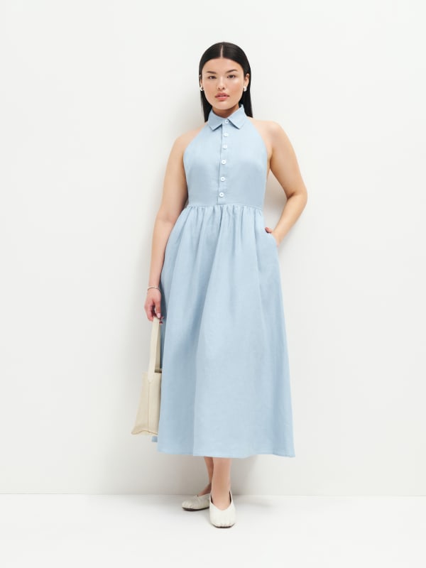 linen dress pattern pdf Ipanema tiered woven top and dress with a placket (PDF) – Sinclair Patterns main image 0