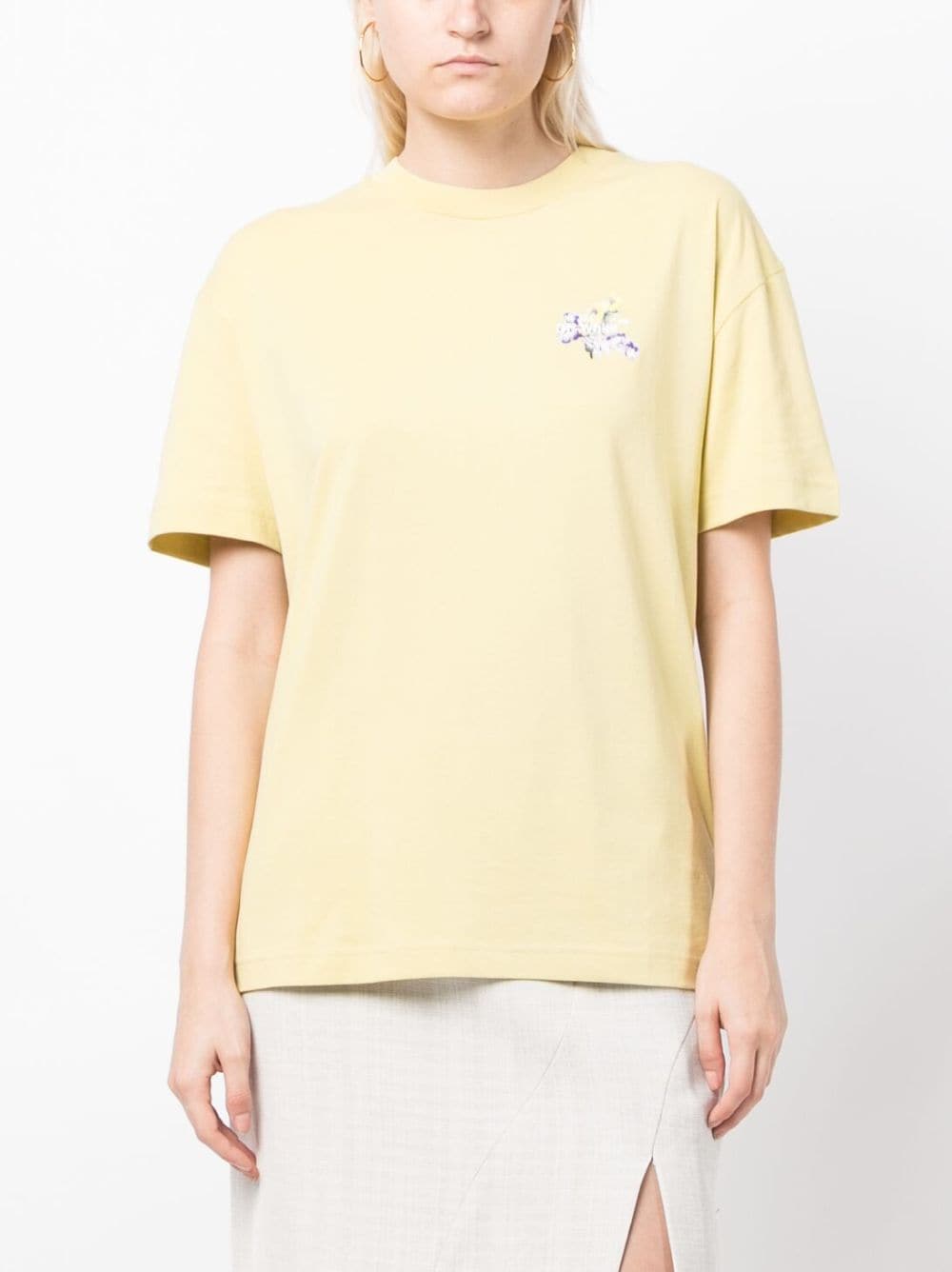 OFF-WHITE Off-White floral logo-print short-sleeve t-shirt