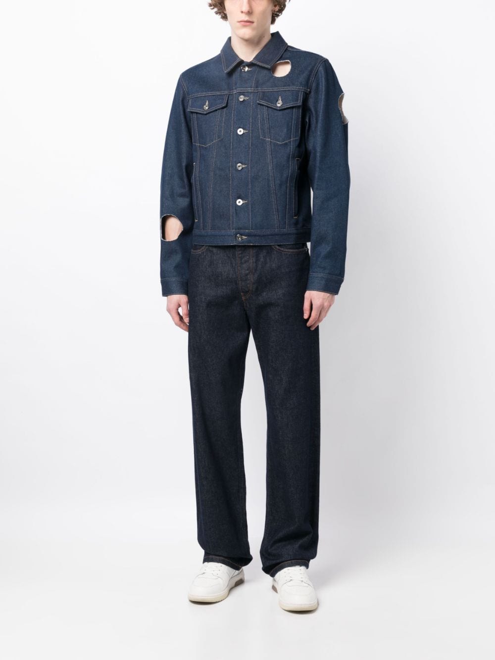 OFF-WHITE Off-White Cut-Out Denim Jacket