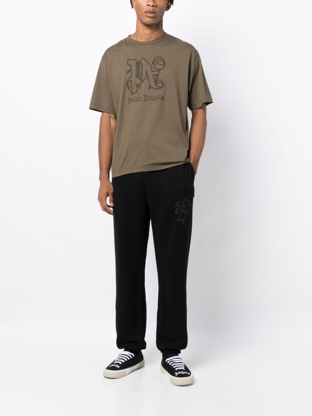 PALM ANGELS pa logo-print t-shirt