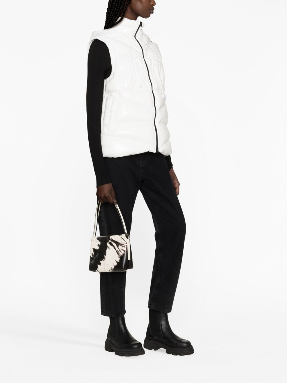 PINKO PINKO Padded Waistcoat with Detachable Hood