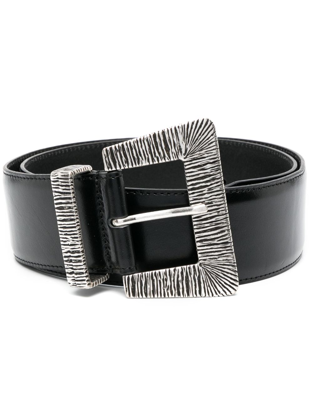 Ba&Sh New Baxter Leather Belt In Black - 50% Off | Editorialist display picture 2