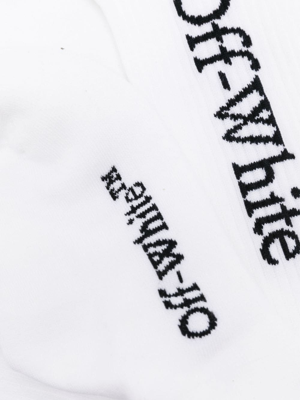 Off-White Logo-Jacquard Socks - White | Editorialist