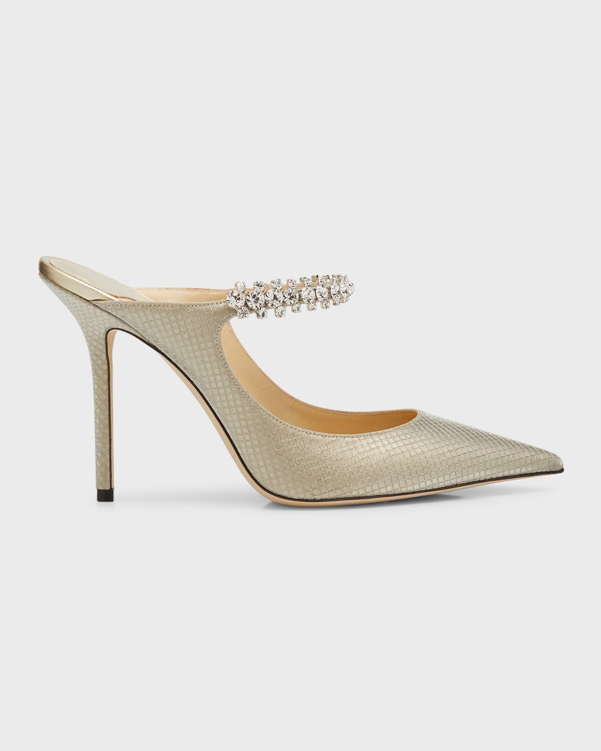 【再出品】JIMMY CHOO CHERI MULE 40 Champagn Buy JIMMY CHOO Bing Crystal Glitter Mule Pumps - Champagne At 56