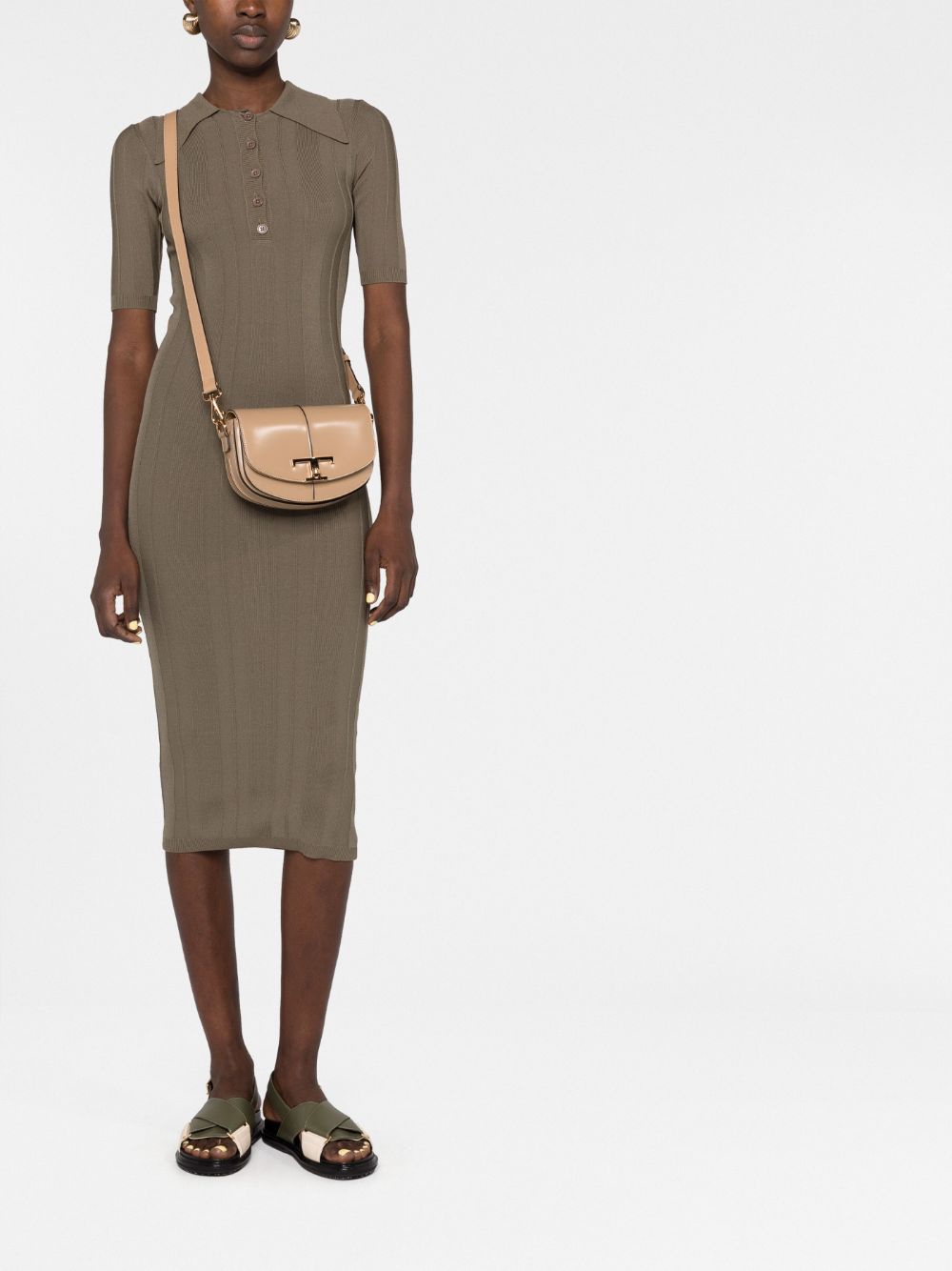 TOD'S Tod's T-plaque Leather Tote Bag