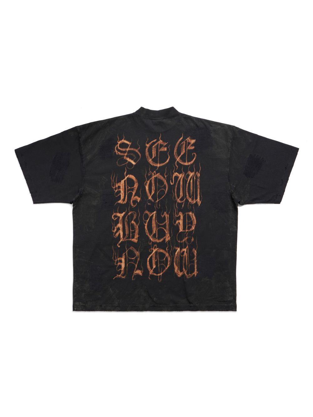 Balenciaga Heavy Metal Cotton T-Shirt In Black | Editorialist