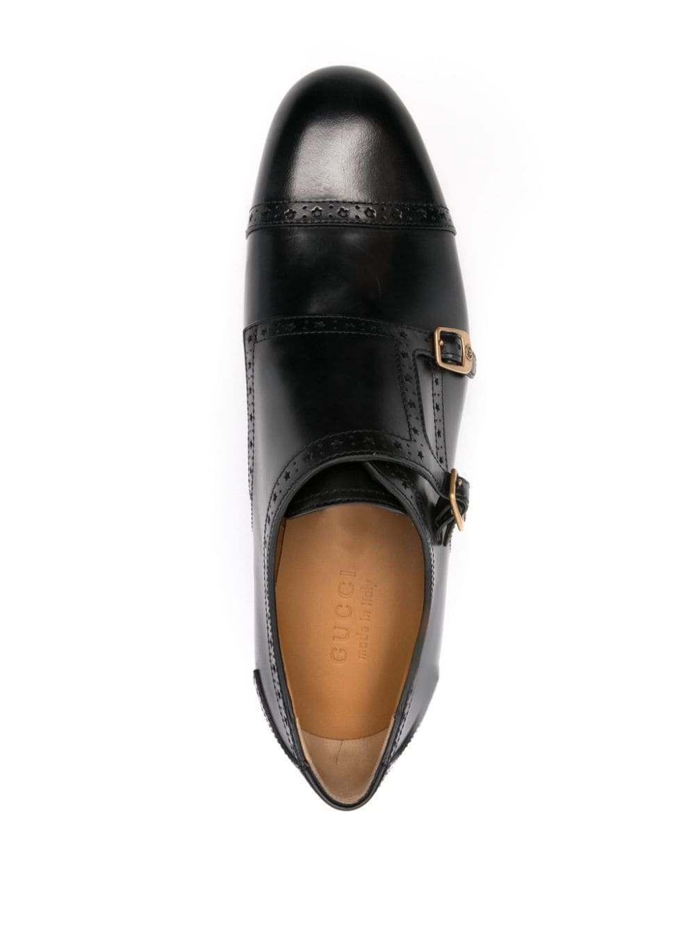 Gucci Interlocking G Monk Shoes - Black | Editorialist