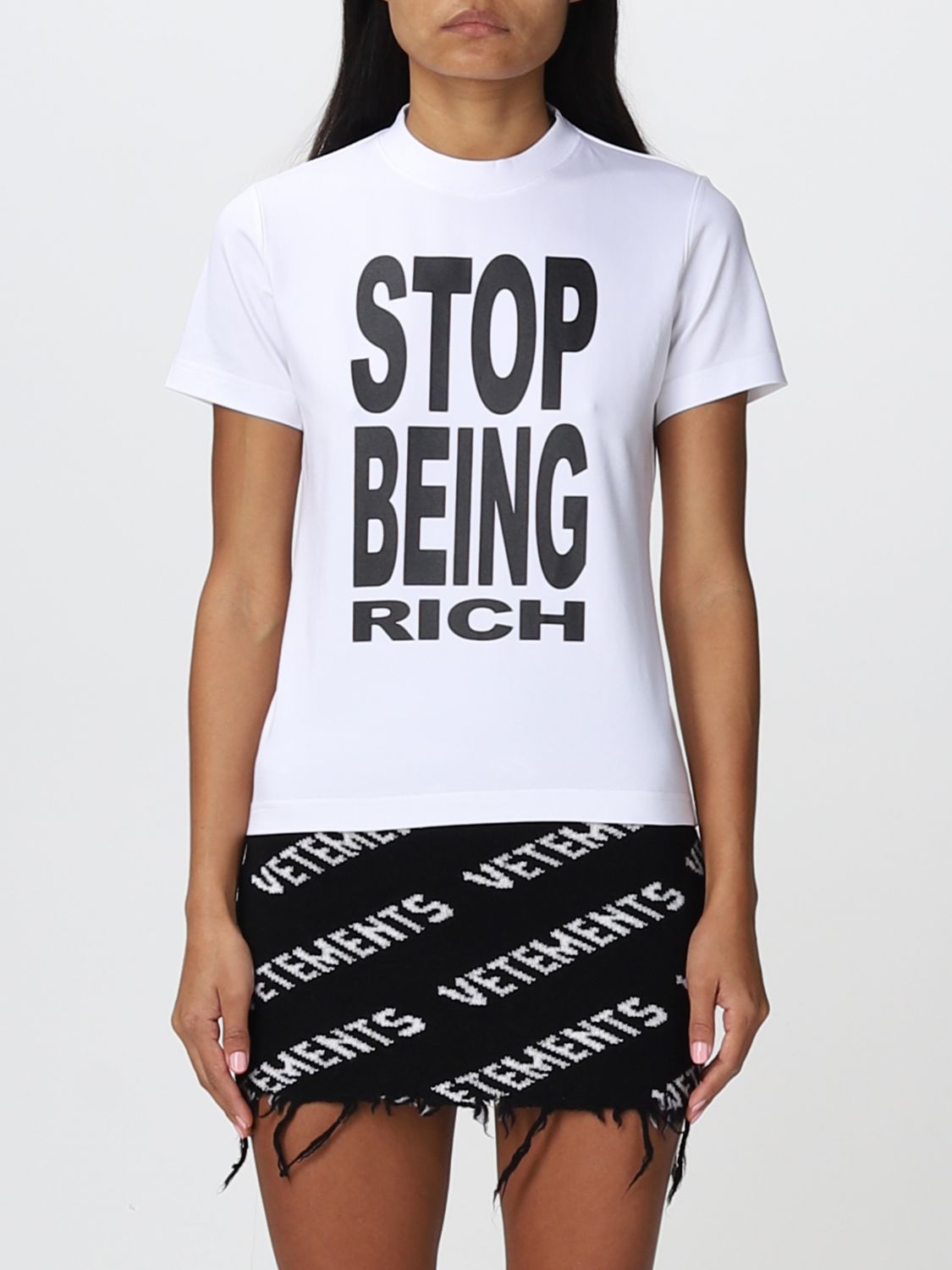 Vetements T-Shirt In White - 50% Off | Editorialist