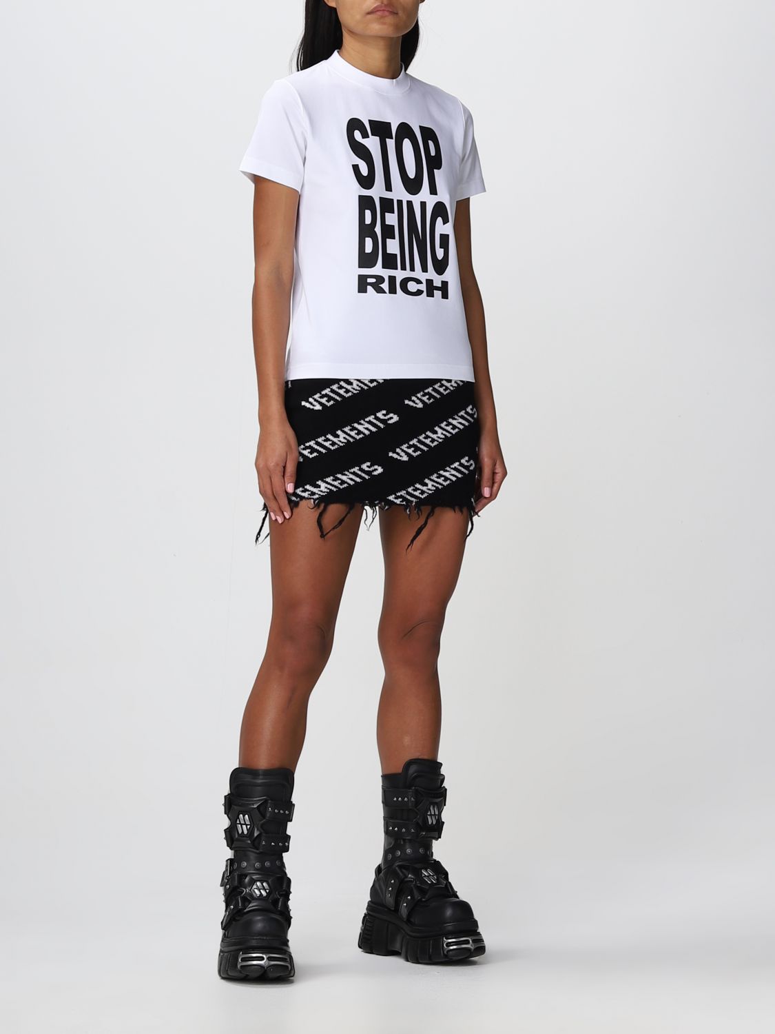 Vetements T-Shirt In White - 50% Off | Editorialist