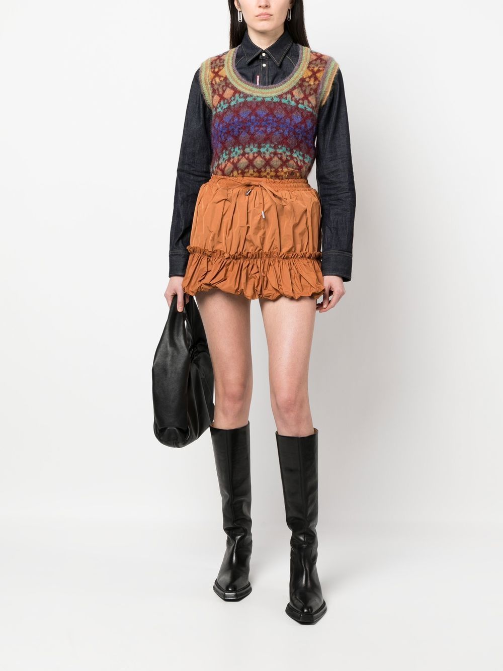 DSQUARED2 DSQUARED2 Jacquard Logo-Patch Vest