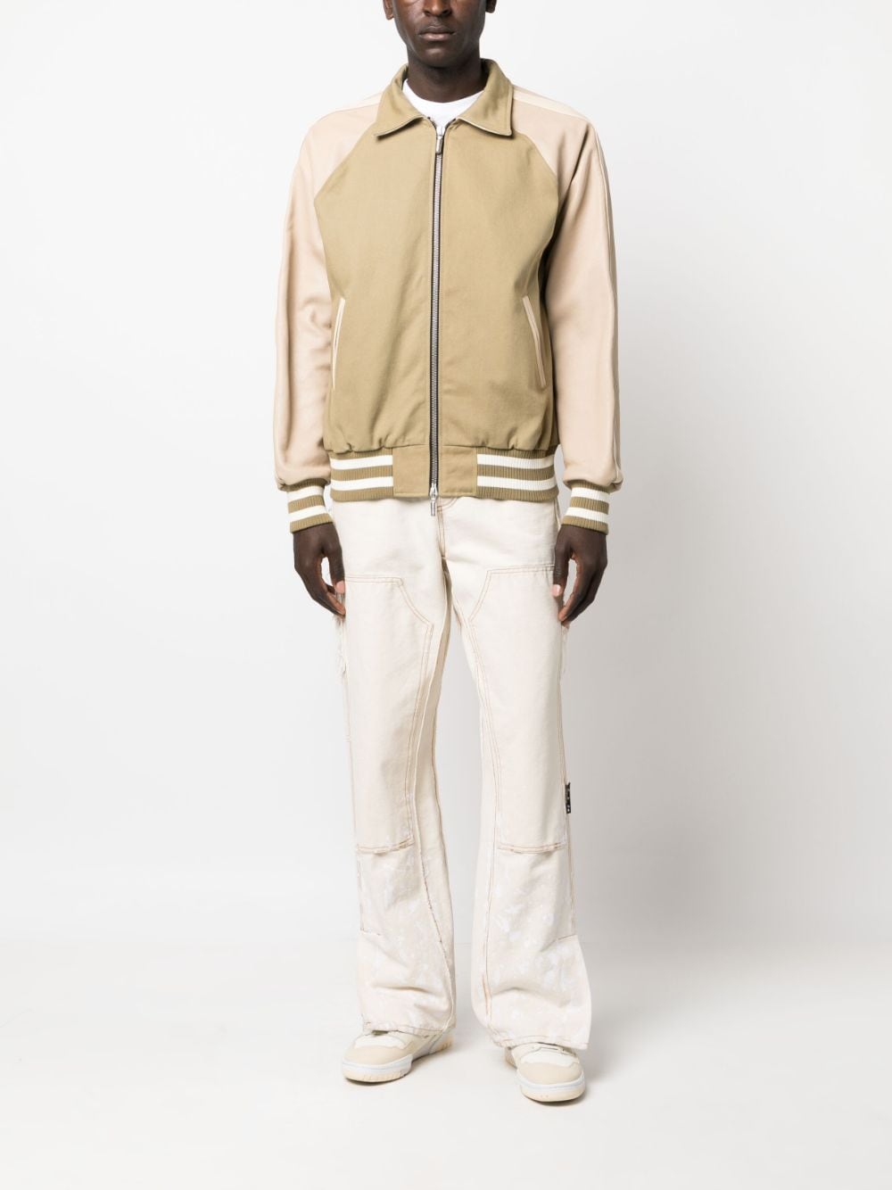 RHUDE Logo-Patch Varsity Jacket