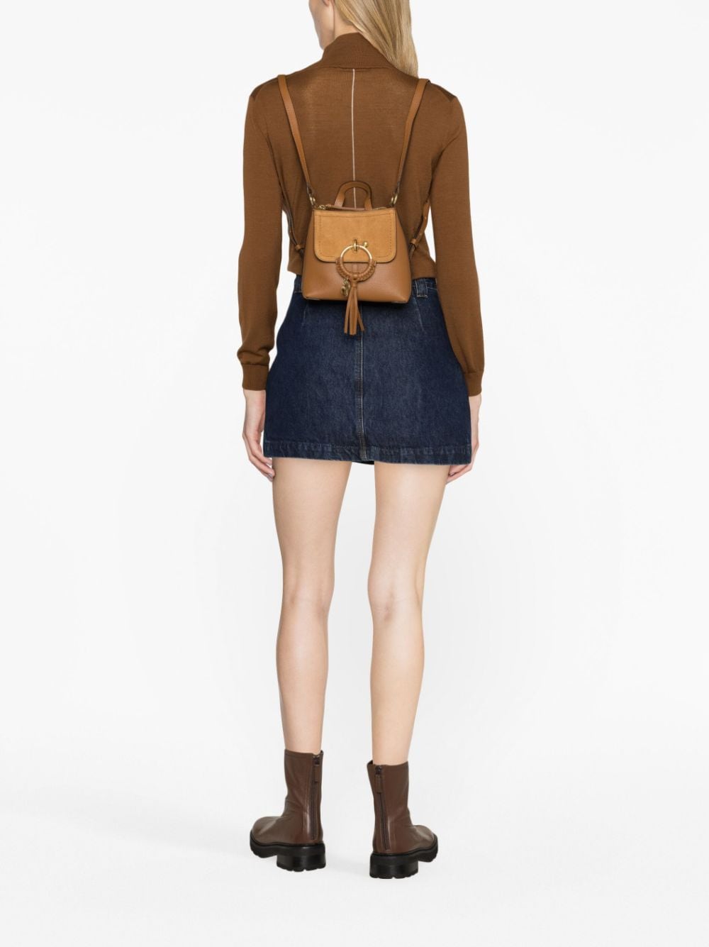 See By Chloé Joan Leather Backpack - Brown | Editorialist display picture 1
