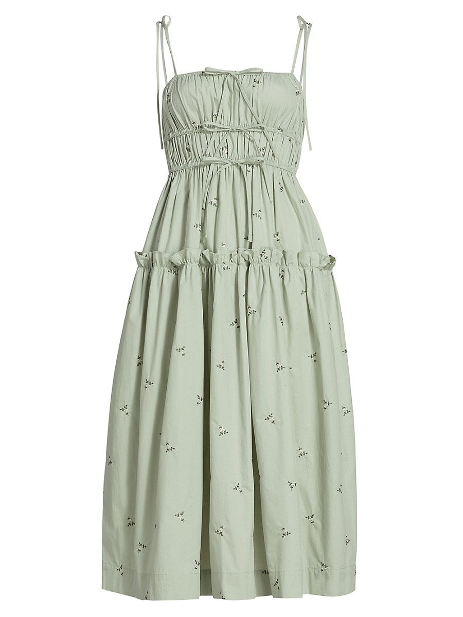 en saison reagan midi dress En Saison Reagan Tiered Floral Midi Dress