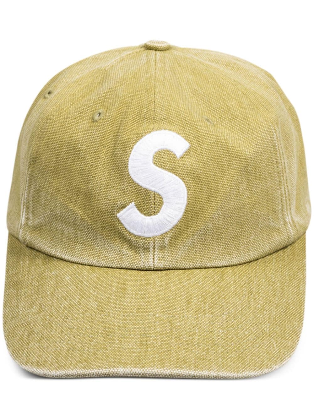 Supreme S Logo Baseball Cap - Yellow | Editorialist