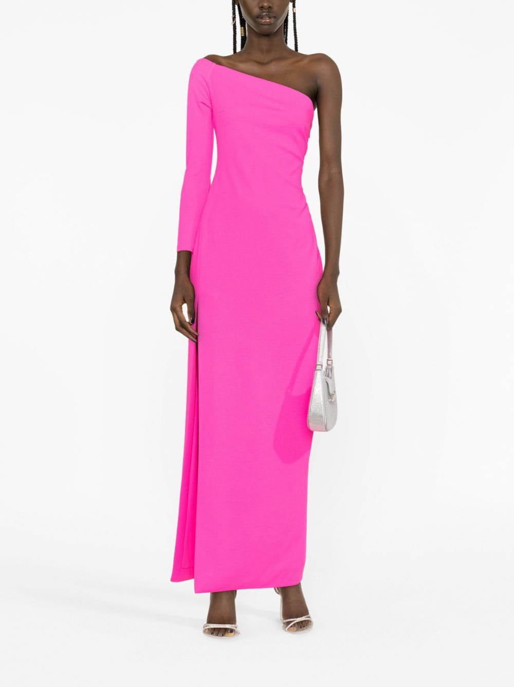 open lace back dress The Alba Maxi Dress in Soft Pink main image 1