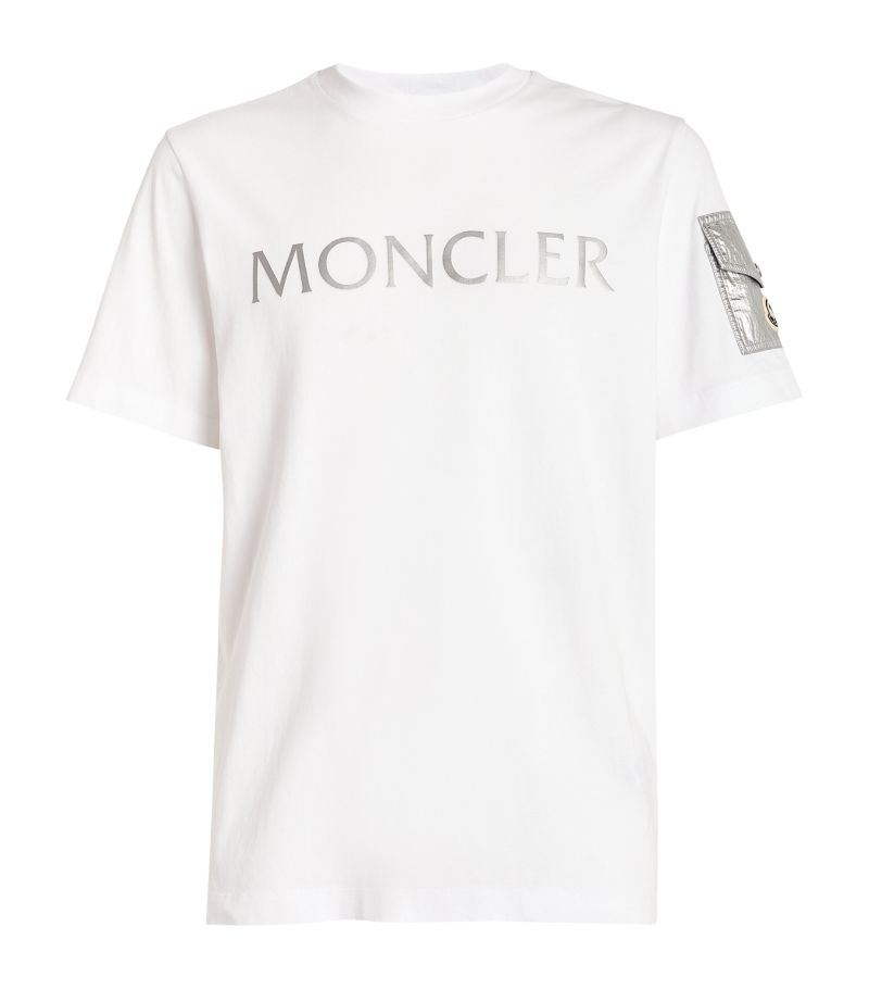 Moncler Sleeve-Pocket T-Shirt - White | Editorialist