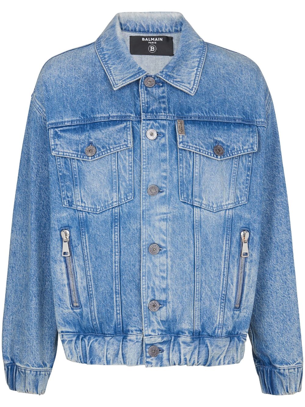 BALMAIN Balmain 70s Logo-Patch Denim Jacket
