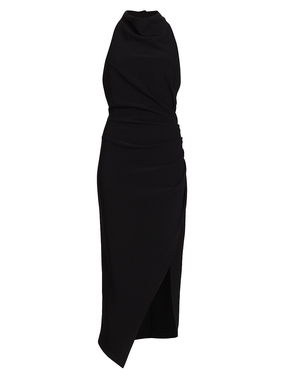 paxton halter cowl neck sheath midi dress Elliatt Modern Bride Midi-Dress In Black - 25% Off cat_dresses