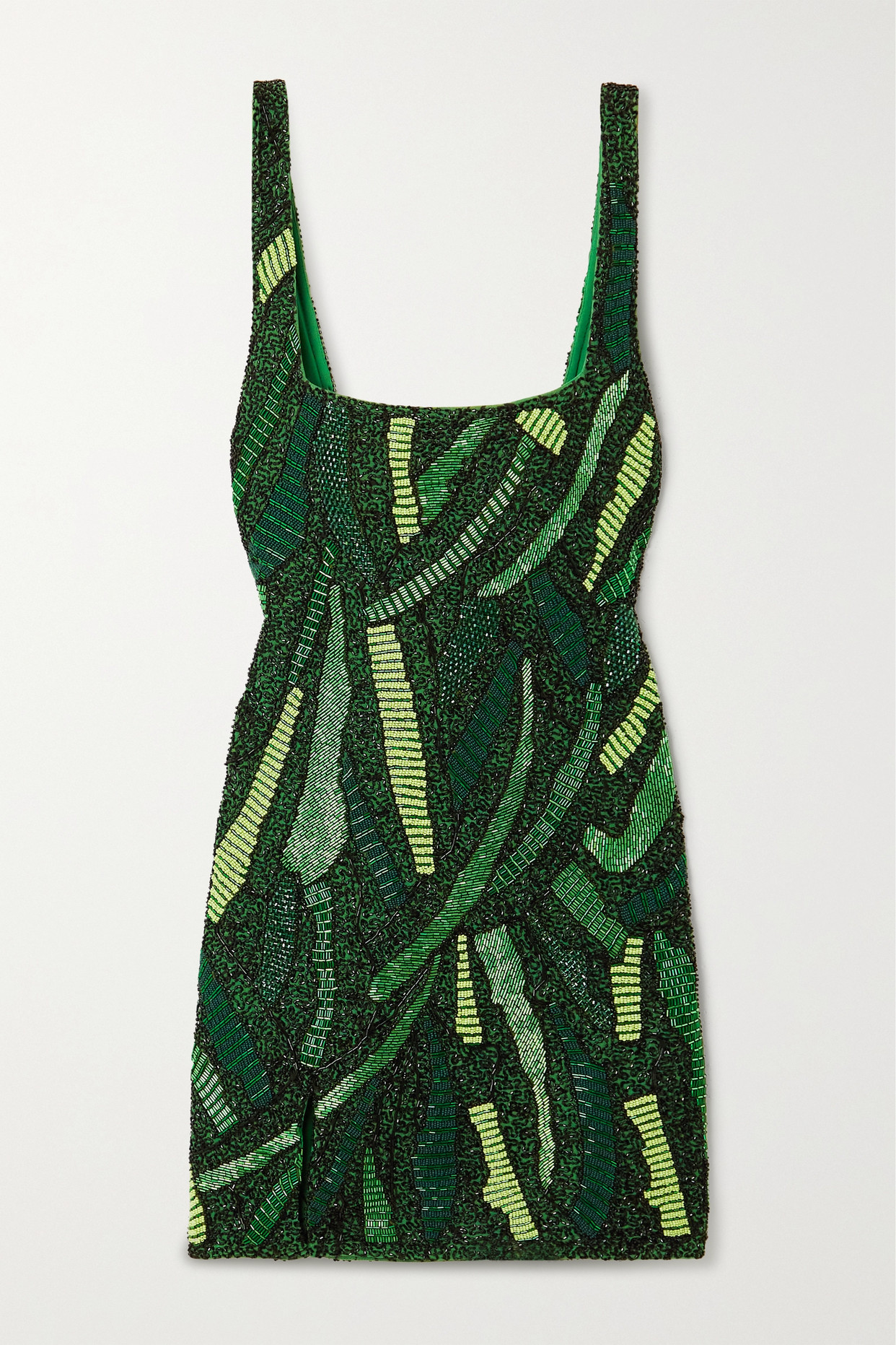 staud green sequin dress STAUD Eton Dress