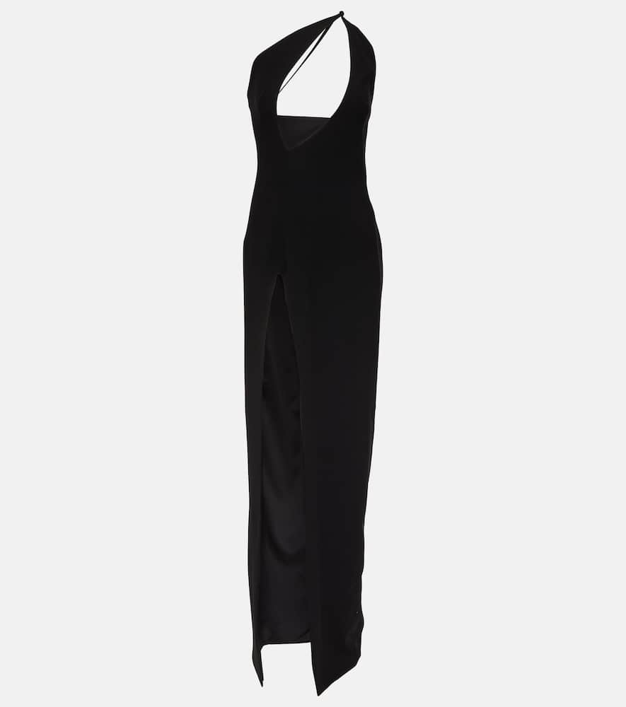 monot high slit halter dress La Divine main image 1