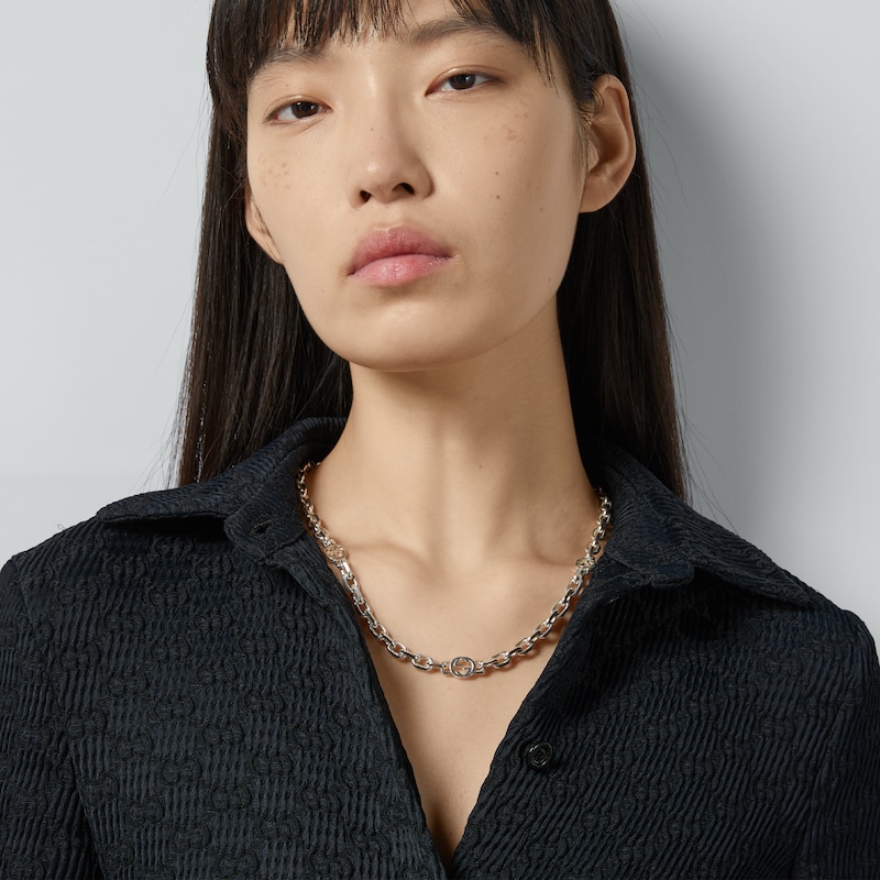 Gucci Jackie 1961 Chain Necklace - Silver-Toned Metal | Editorialist