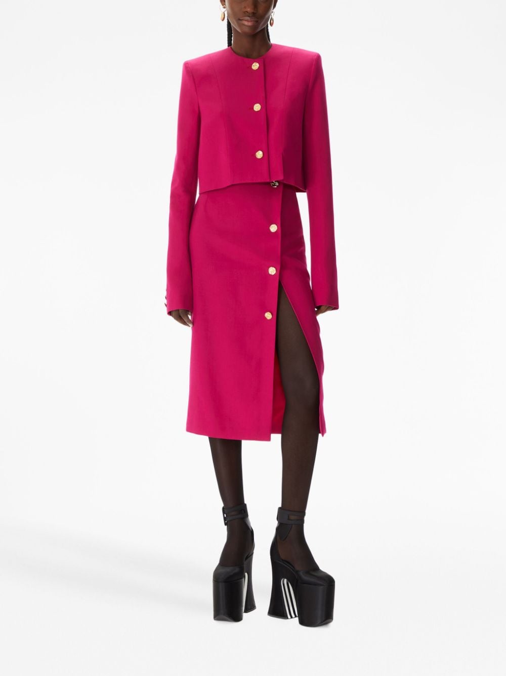 NINA RICCI High-Waisted Wool Pencil Skirt