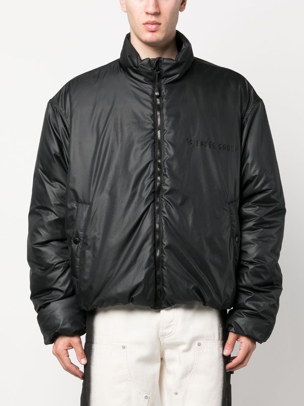 44 LABEL GROUP 44 LABEL GROUP Logo-Print Bomber Jacket
