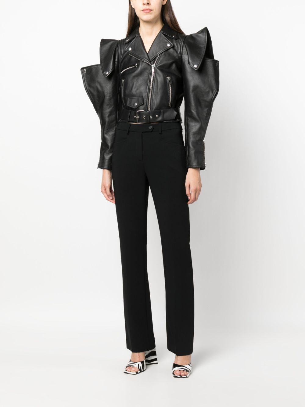 MOSCHINO Moschino Mid-Rise Straight-Leg Trousers