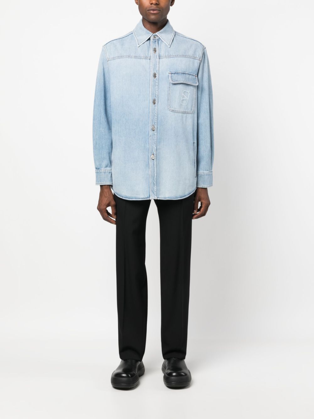 VALENTINO vlogo denim shirt