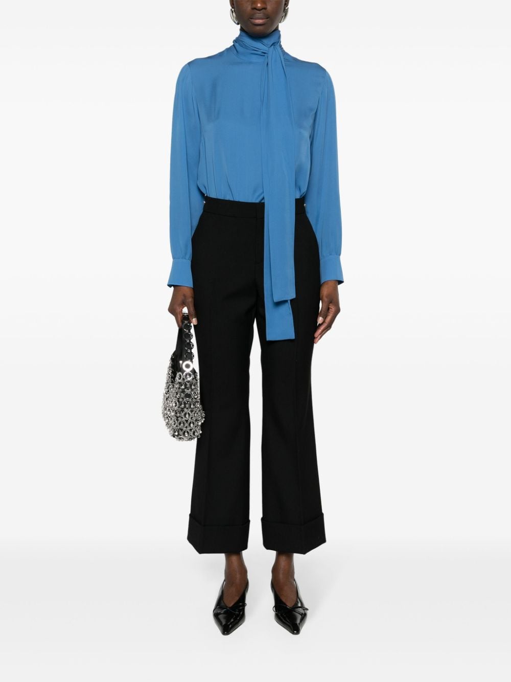 GUCCI Gucci Pussy-Bow Collar Silk Blouse